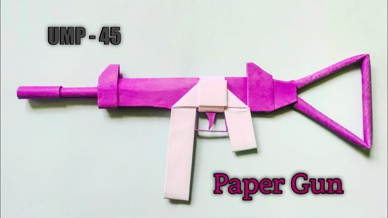 Paper Gun Making ( UMP 5 ) PUBG/BGMI Smg Gun / How to make a Origami ...