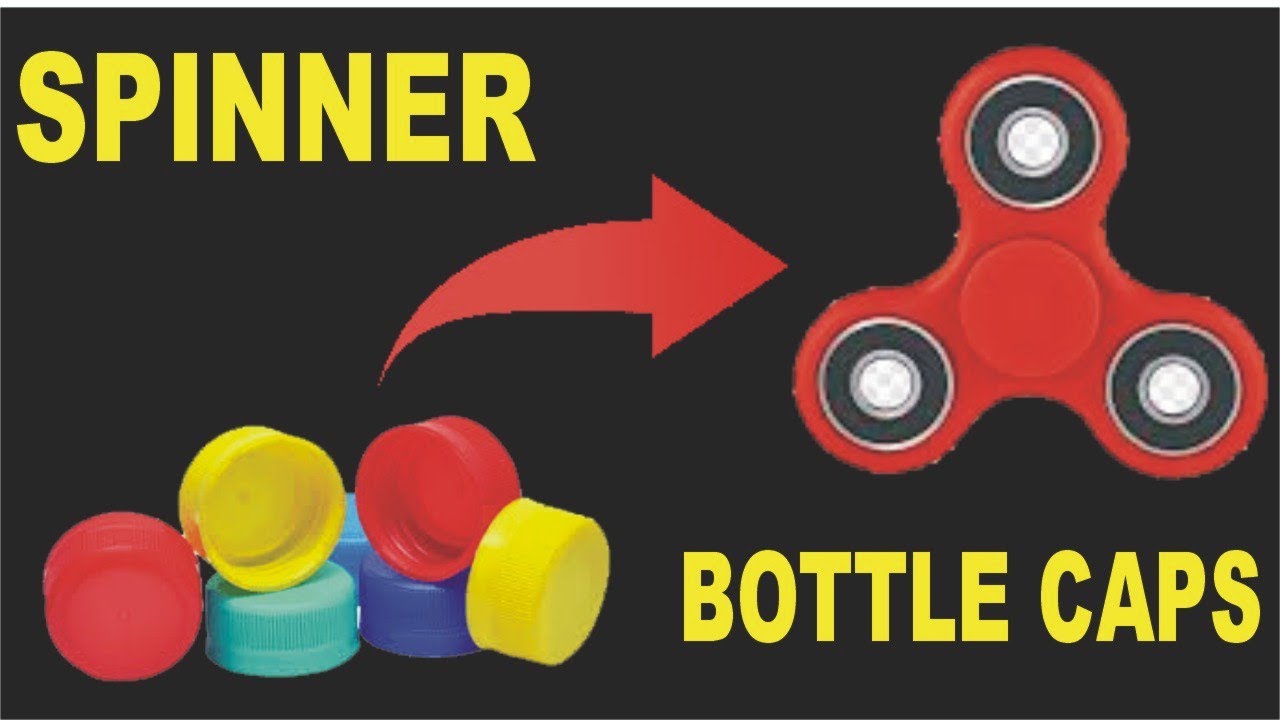 How To Make Spinner With Bottle Caps | Childhood Spinner | Experiment ...