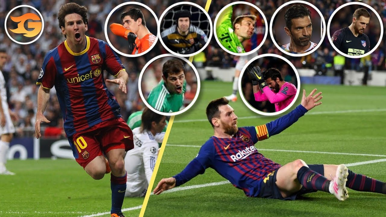 When Messi showed the top goalkeepers who is the boss!!! - YouTube
