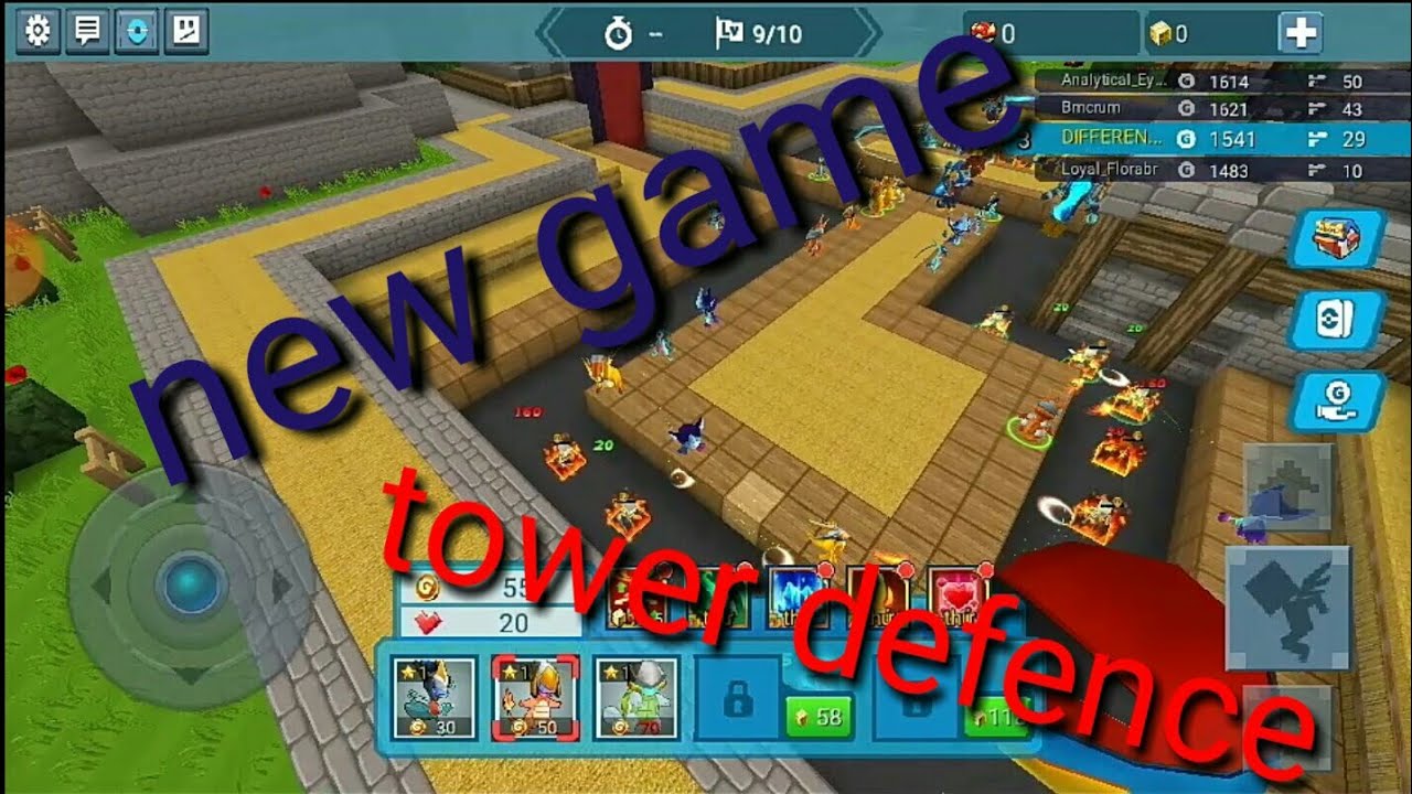 I play tower defence(new game)[Blockamn go:blocky mods] - YouTube