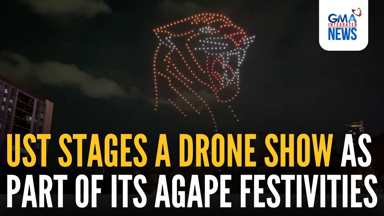 UST stages a drone show as part of its Agape festivities | GMA ...