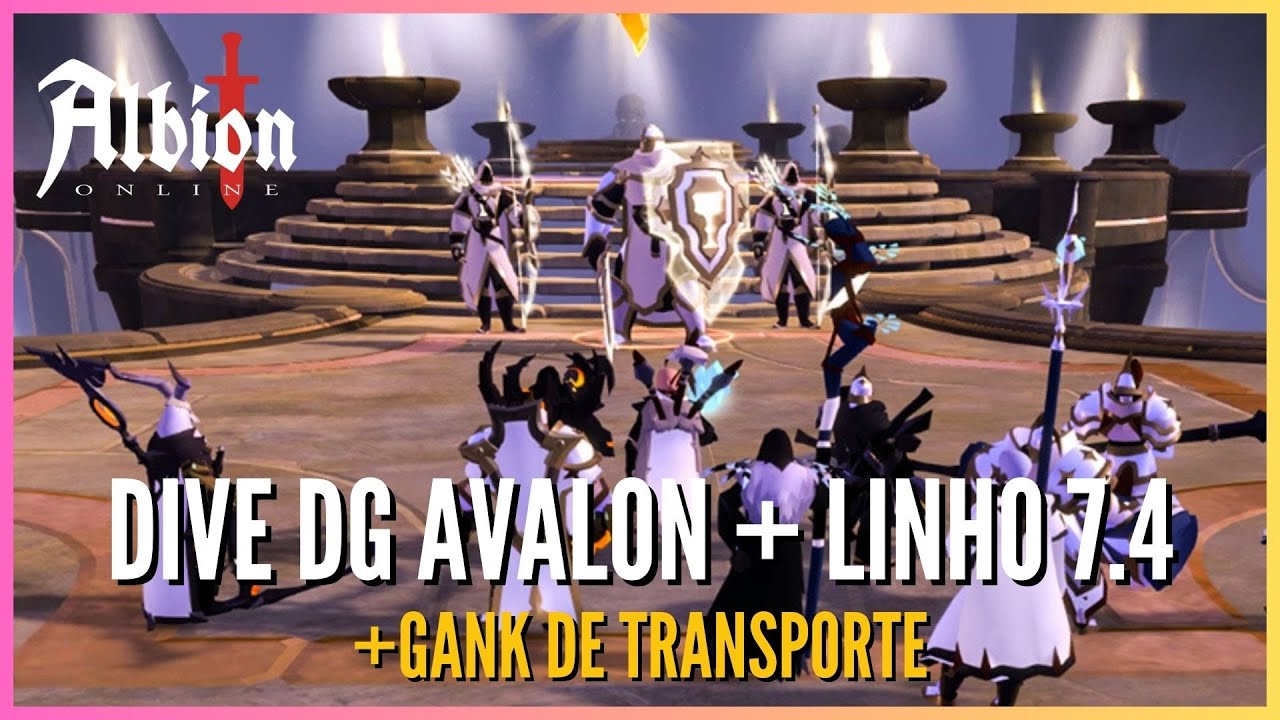 DIVE DE DG AVALON + LINHO 7.4 + GANK DE TRANSPORTE | ALBION ONLINE #062 - YouTube