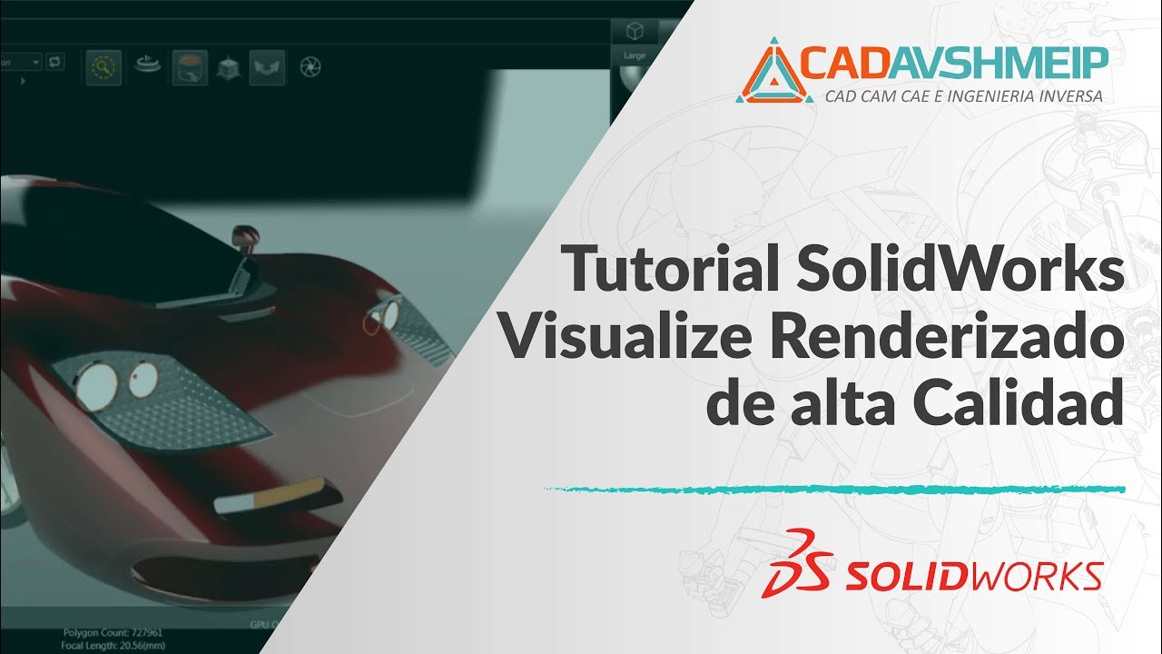 Tutorial SolidWorks Vizualize Renderizado Alta Calidad - YouTube