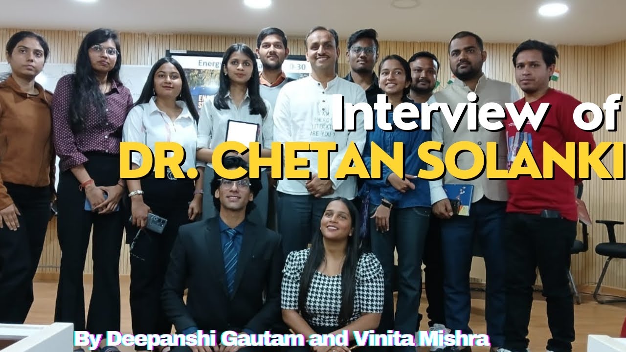 Dr. Chetan Singh Solanki, The brand Ambassador of the solar energy of Madhya Pradesh,(interview ...