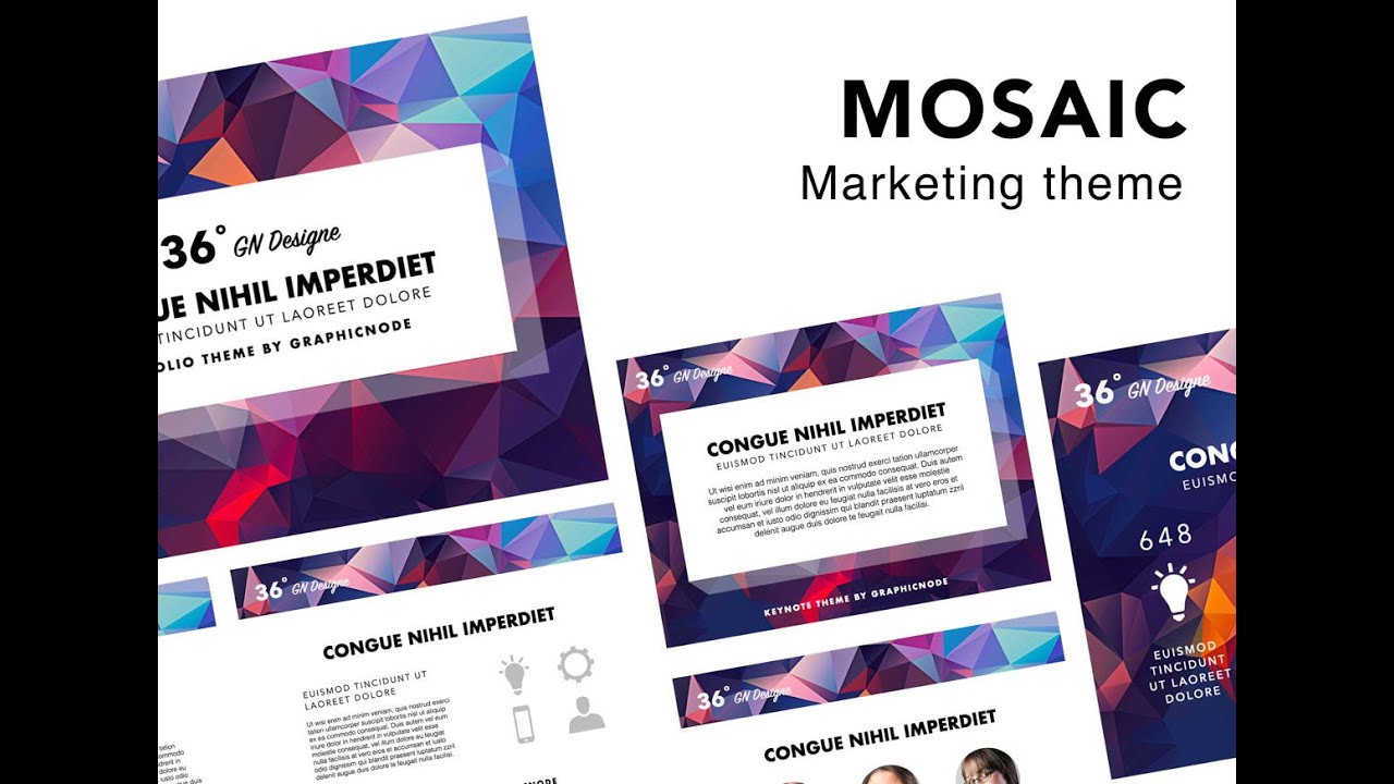 Mosaic Powerpoint Presentation Template - YouTube