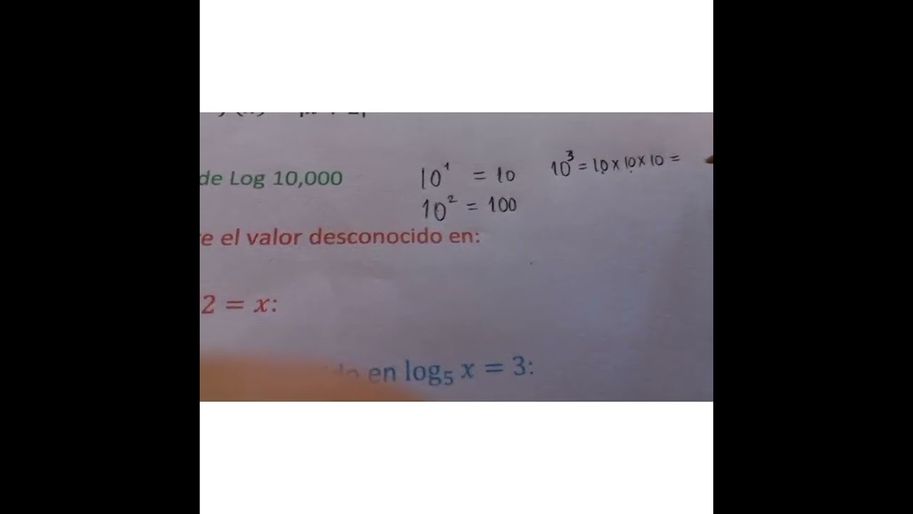 Logaritmo Base 10 YouTube Logaritmo Base 10 YouTube