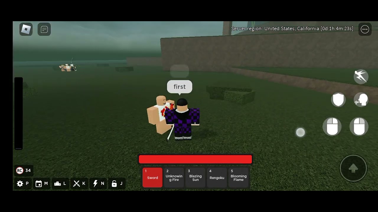 2 flame combos I can do when I fight a player in Rogue Demon Slayer ...