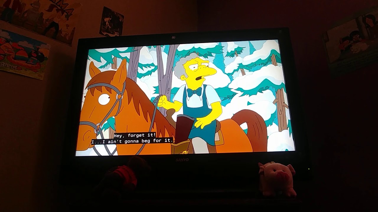 Moe from The Simpsons on a horse! 🐎 - YouTube