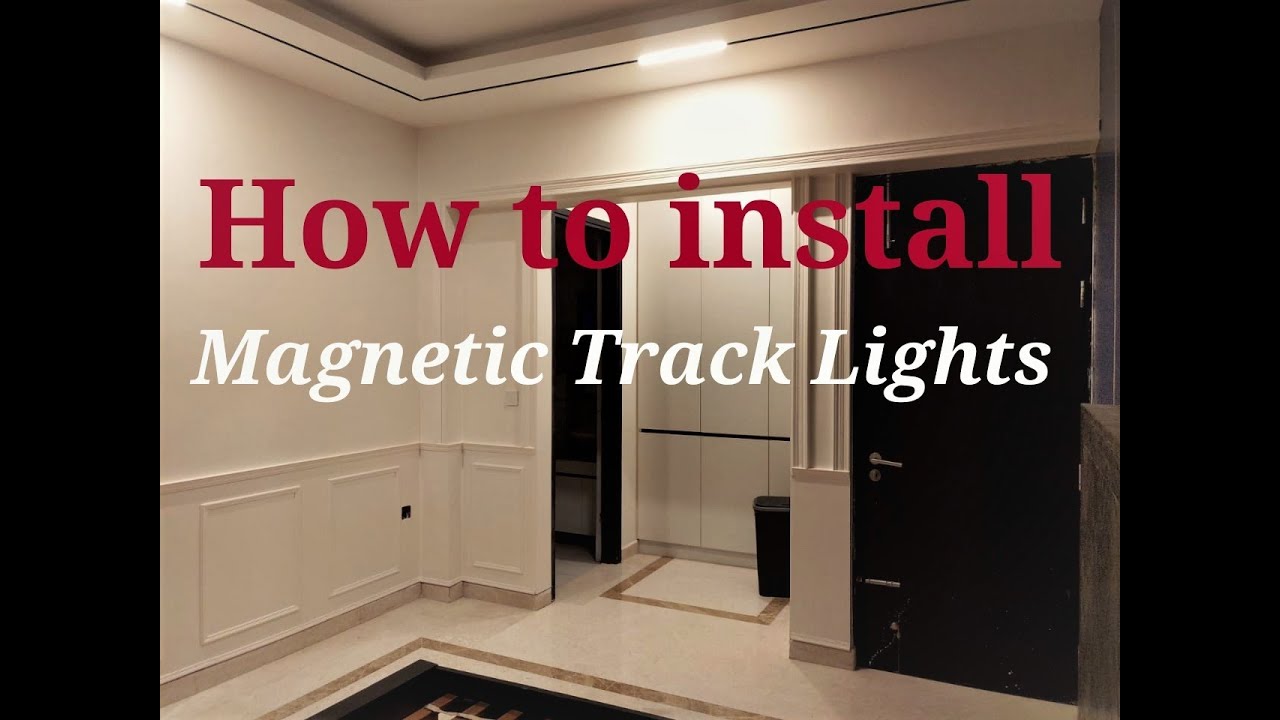 Magnetic Track Light Installation by Homedezine - YouTube