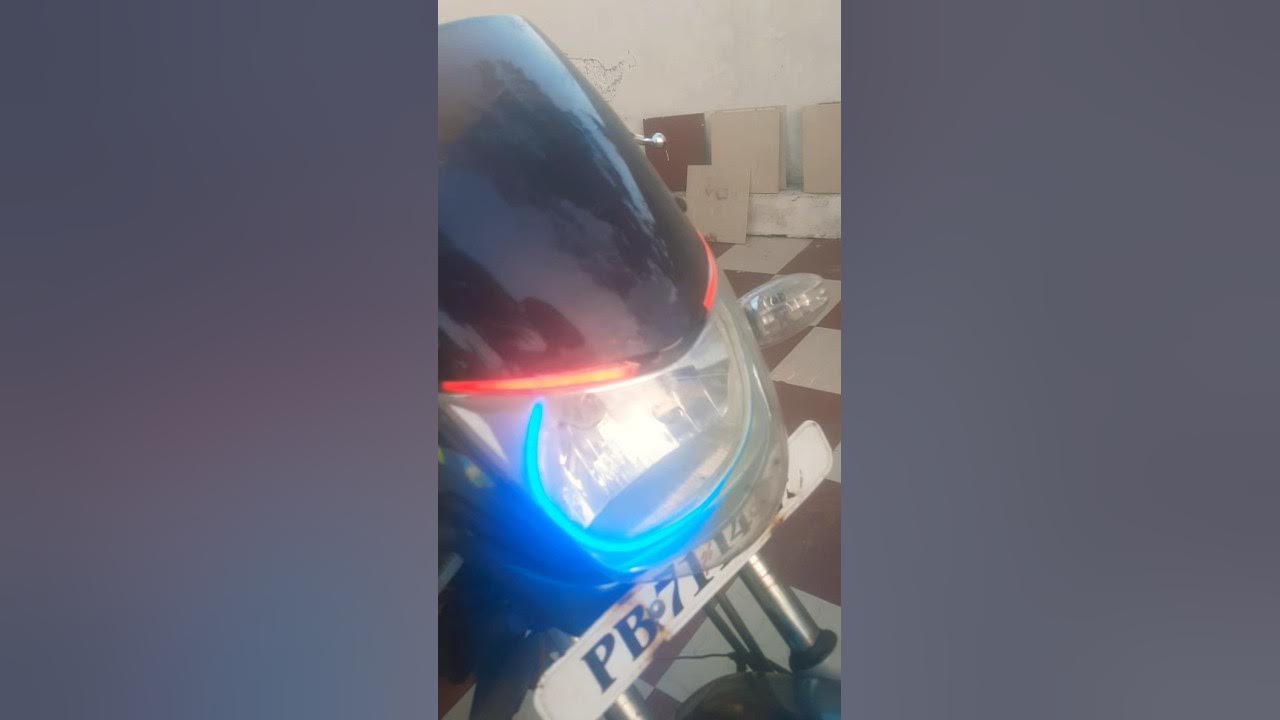 platina bike neon lights on bike meter red blue neon light in bike headlight pcr unique police ...