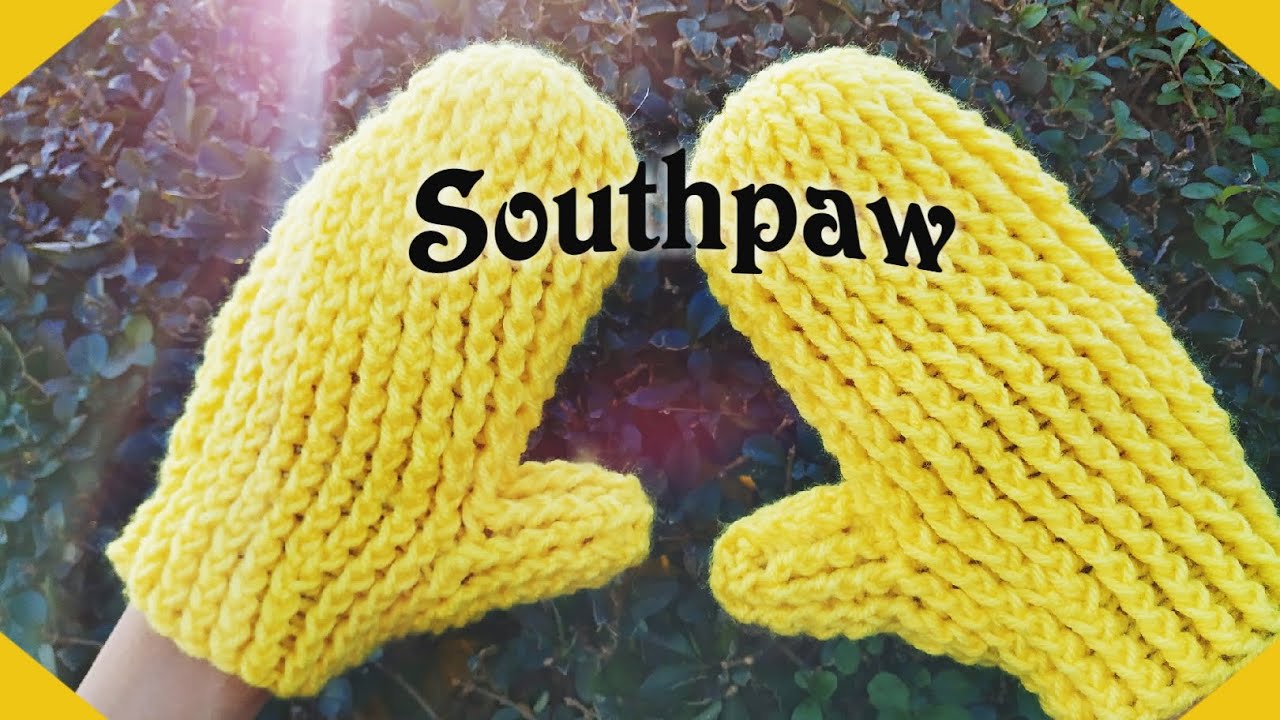 Crochet mittens for beginners left handed - YouTube