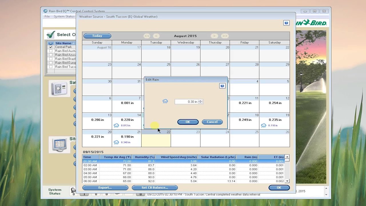 Rain Bird IQ Cloud Set Up, Part 2: Using Weather Data to Adjust ...