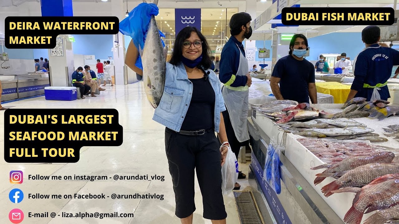 4K Dubai Waterfront Market: What to buy at the Dubai Fish Market - YouTube