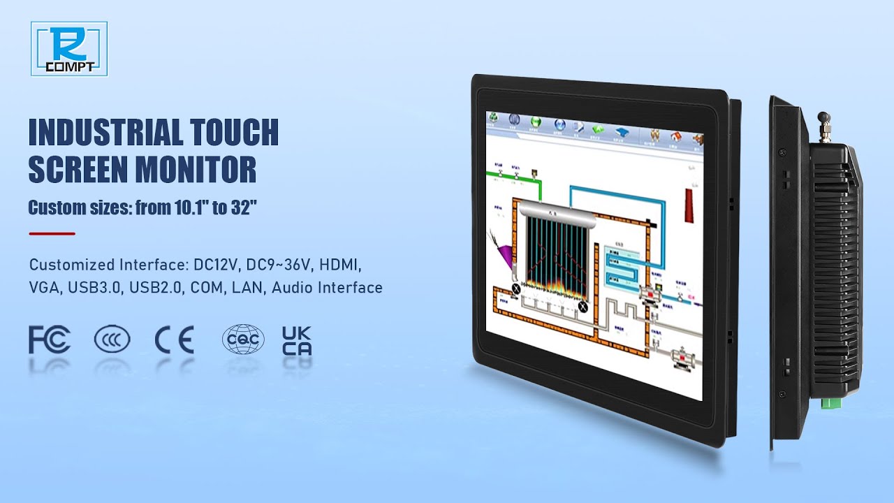 13.3 inch industrial monitr .Custom sizes for all your needs! The big ...