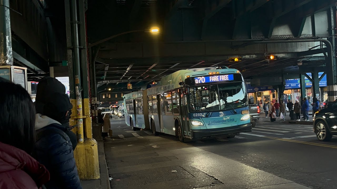 MTA Bus Co: 2020 NFI XD60 #6283 on the Q70-SBS at Roosevelt Av/75 St ...