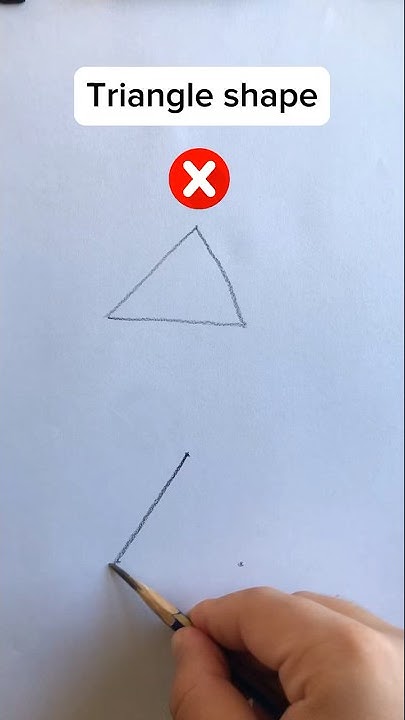 Triangle shape drawing - YouTube