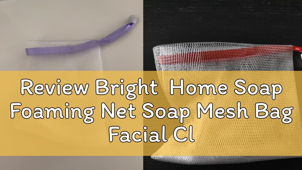 Review Bright Home Soap Foaming Net Soap Mesh Bag Facial Cleanser Foam ...