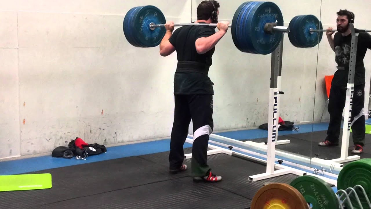 Russian Squat Masters Session 2 (185 6x3) - YouTube