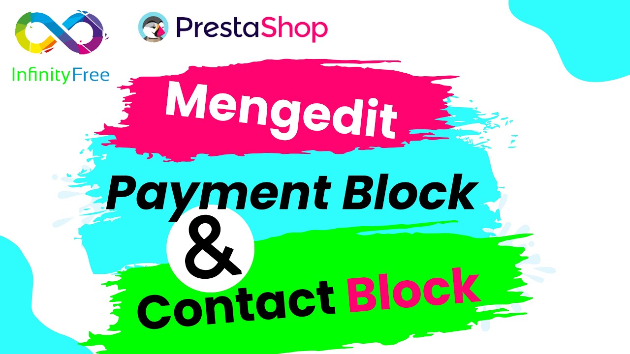 Menambahkan Payment Block & Contact Block Pada PrestaShop - YouTube
