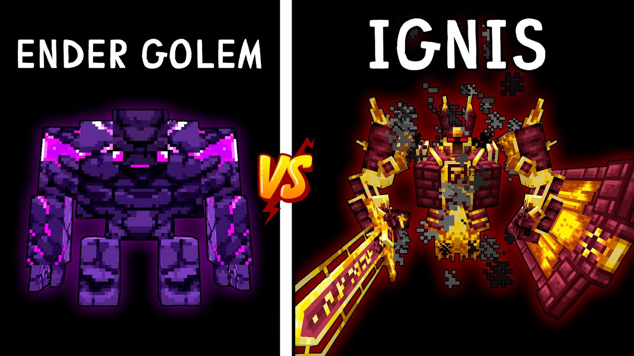 Ender Golem VS Ignis (L_Ender 's Cataclysm) in Minecraft - YouTube