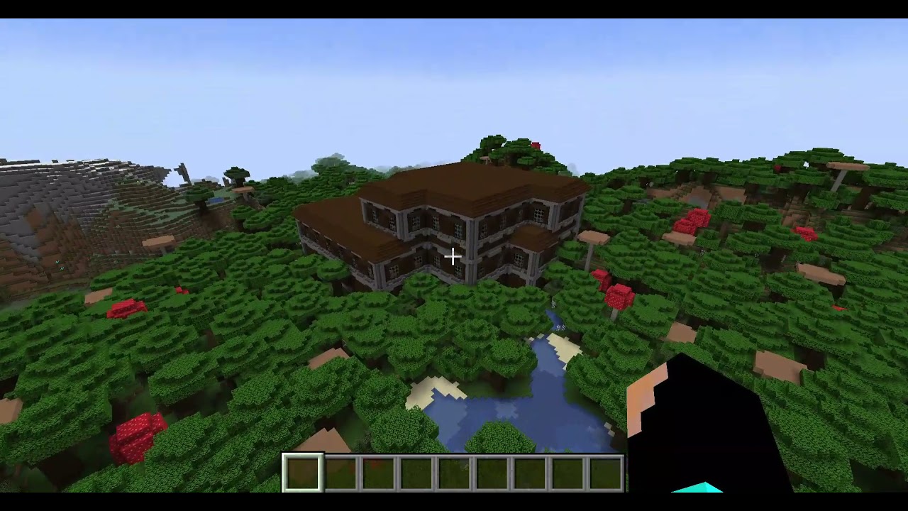 Minecraft Seed. swamp hut village next to woodland mansion! - YouTube