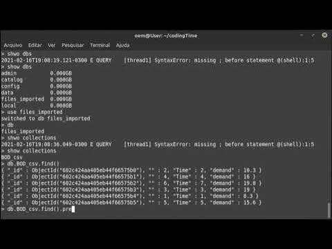 mongodb - Importing csv and json files with mongoimport - YouTube