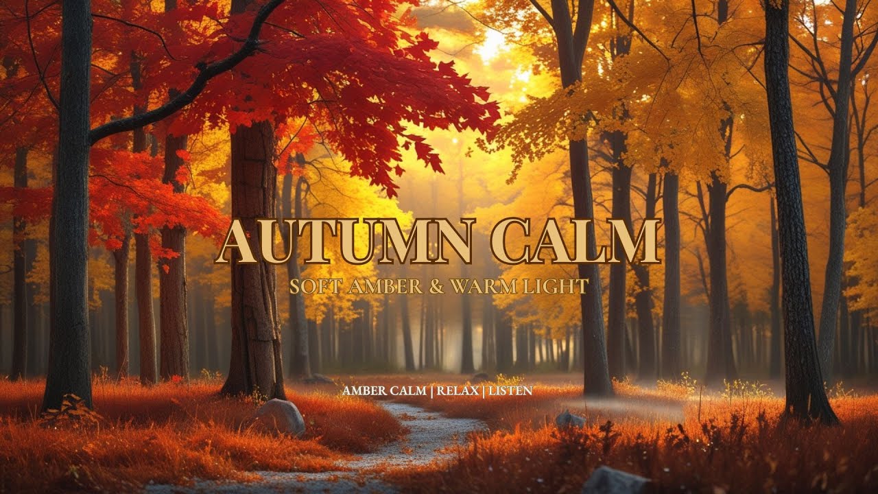 Autumn Relaxing Music 🍁 Calm Night Rain & Soft Piano Tones - YouTube