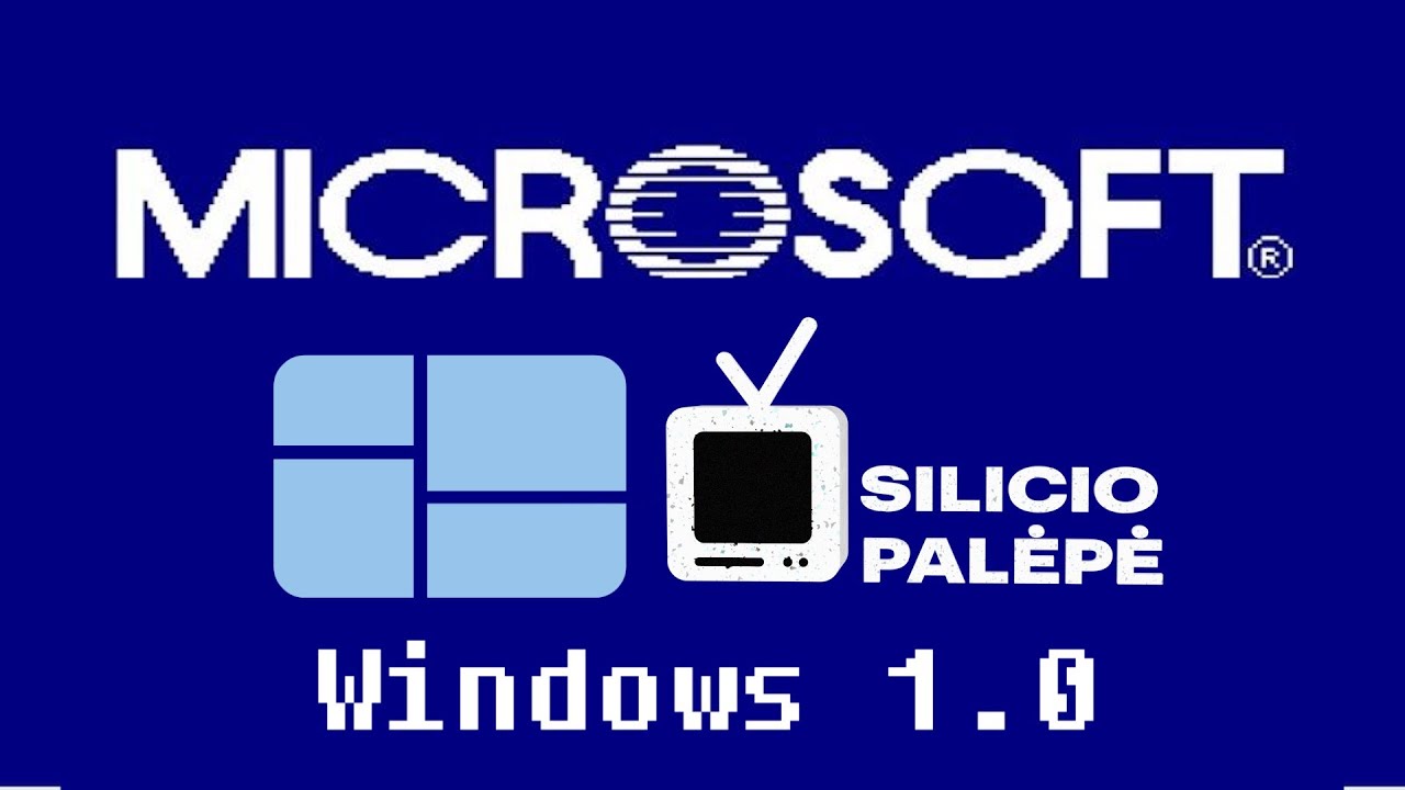 Microsoft Windows 1.0 [1985] - Silicio Palėpė - YouTube