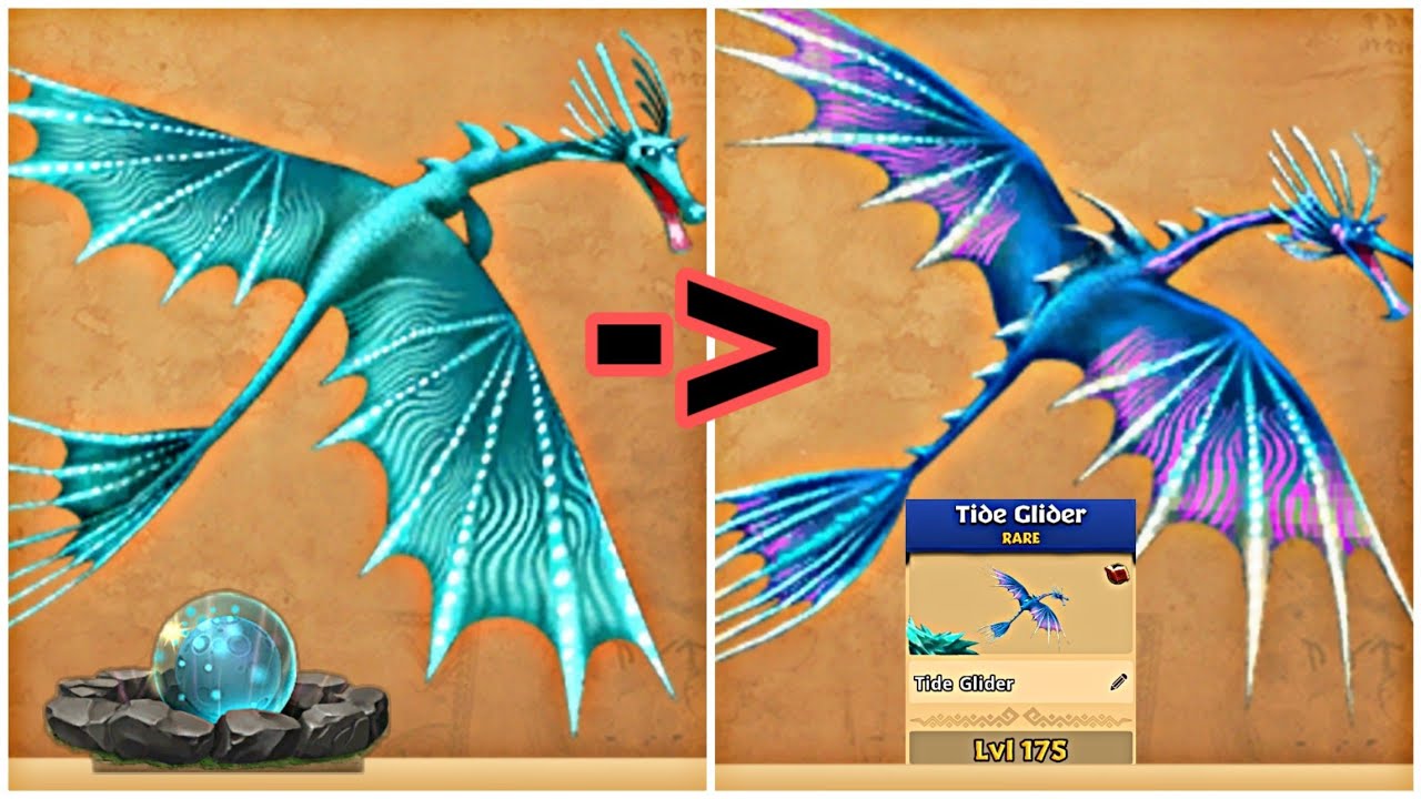 Tide Glider Max Level 175 Titan Mode Dragons Rise Of Berk Youtube
