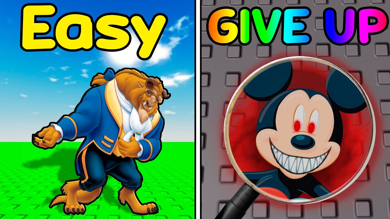 Finding EVERY Disney Character in Roblox find the disney character ...