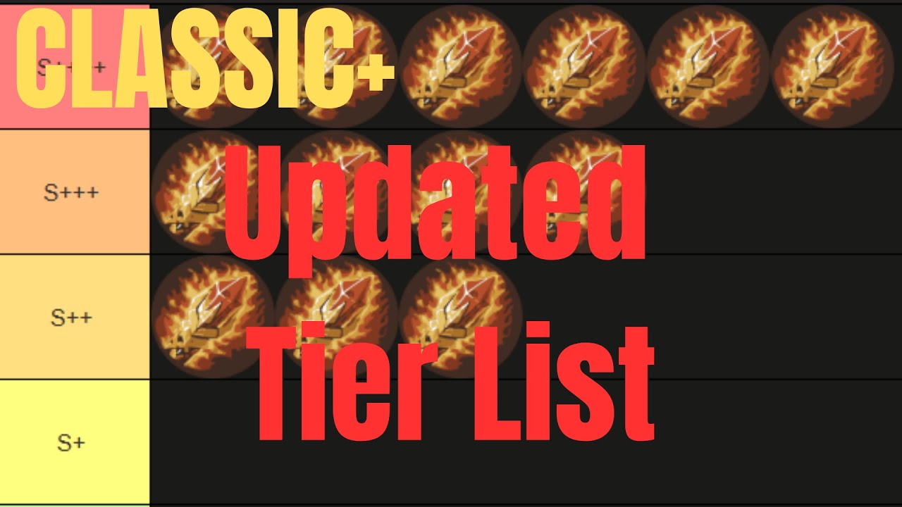 Classic+ Updated Tier List - Ascension Bronzebeard - YouTube