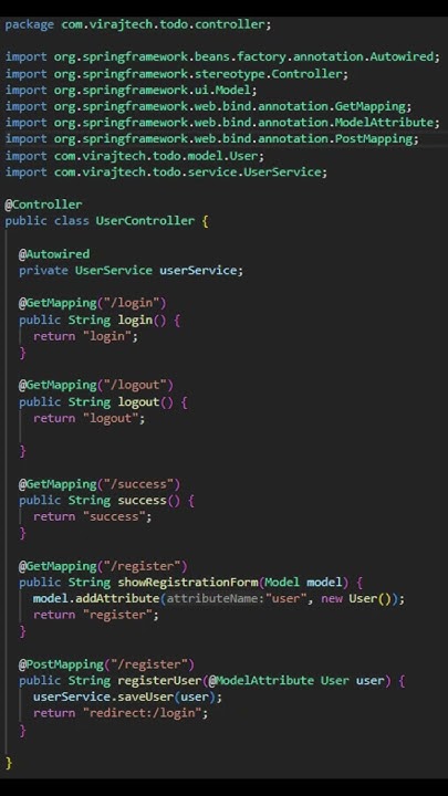 UserController.java || Spring Boot UserController class for Spring boot Security code in ...