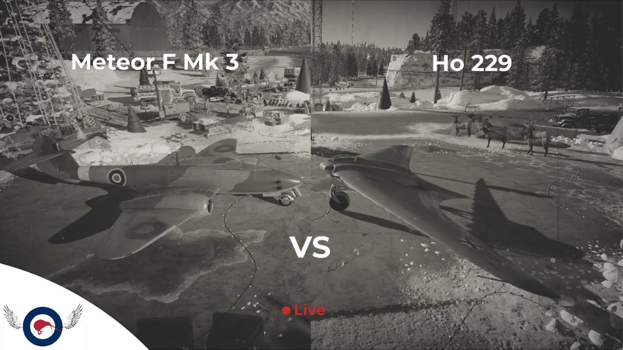 War Thunder - Meteor F Mk.3 vs Ho 229 Live Dogfight - YouTube