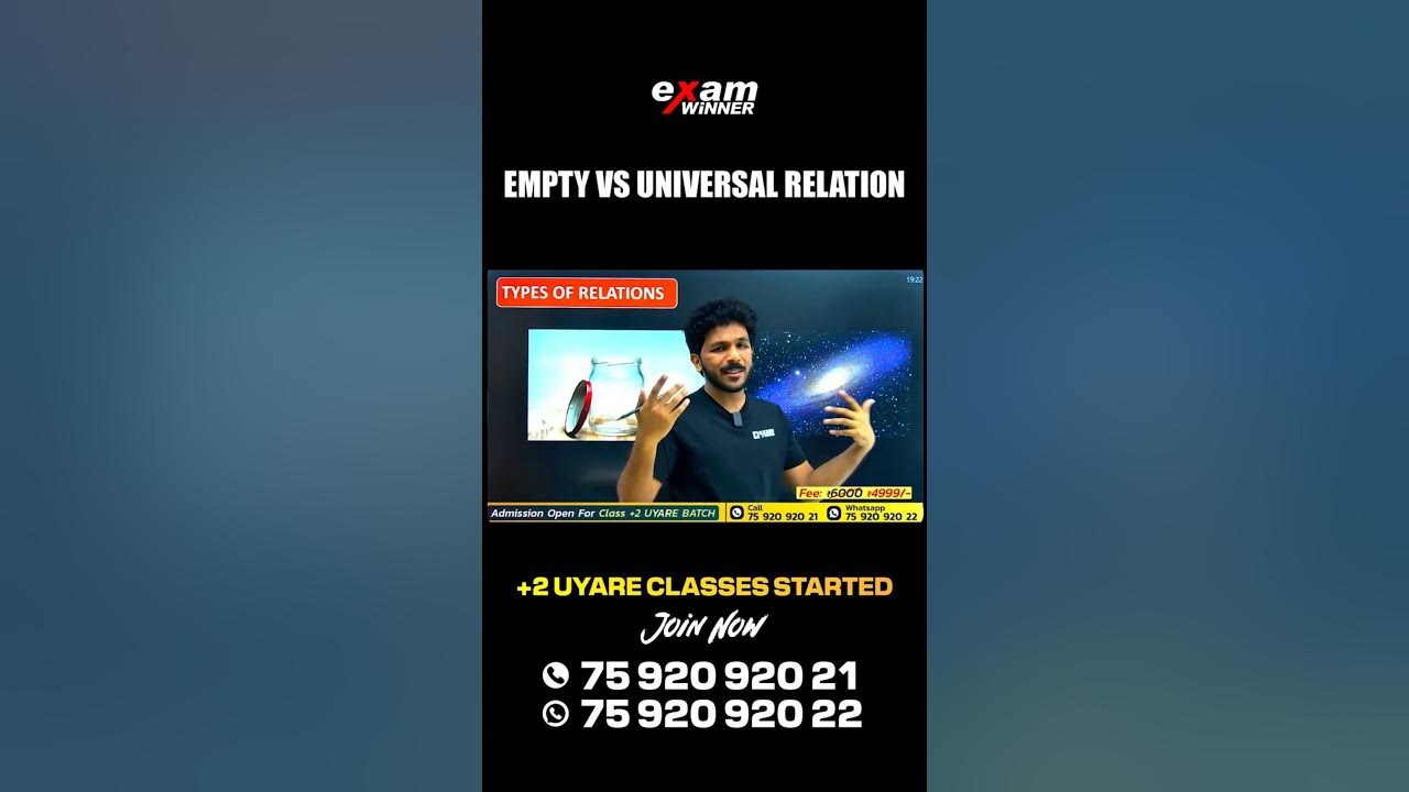 Empty vs Universal Relation - YouTube