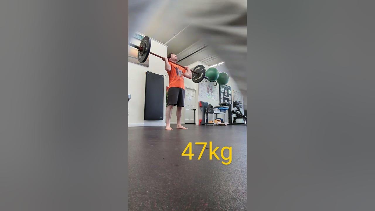 Clean y press 47kg - YouTube