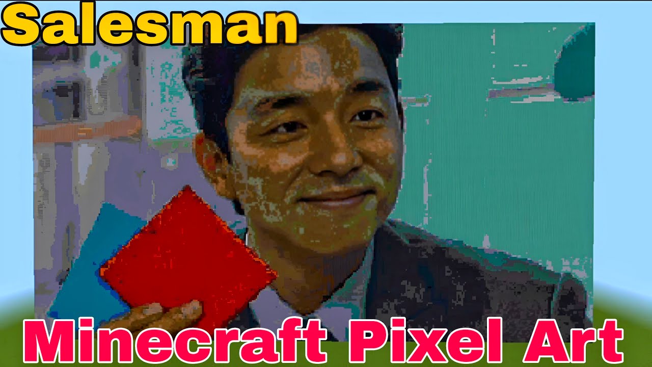 The Salesman (Gong Yoo) | Squid Game 2 Pixel Art | Minecraft Pixel Art ...
