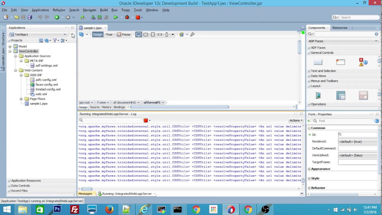 ADF 12.2.1 Sample Application deployment - YouTube