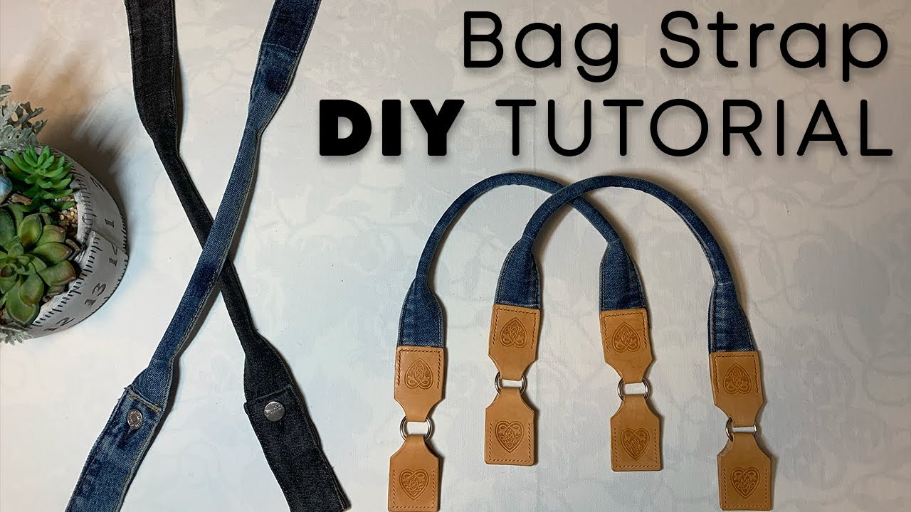 DIY Jean Purse Handle/Bag Strap - YouTube