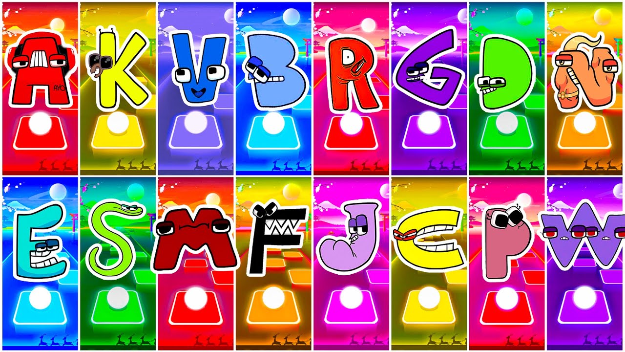 ALPHABET LORE 🆚 ALPHABET LORE TEAM 🆚 ALPHABET LORE SONG 🆚 Tiles Hop EDM ...