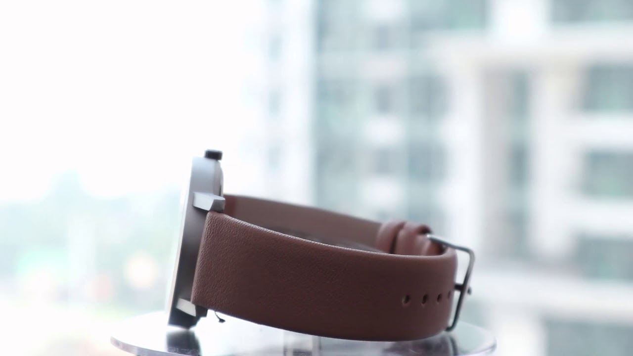 Caite Fashion Leather Men's Watch FA1020M - YouTube