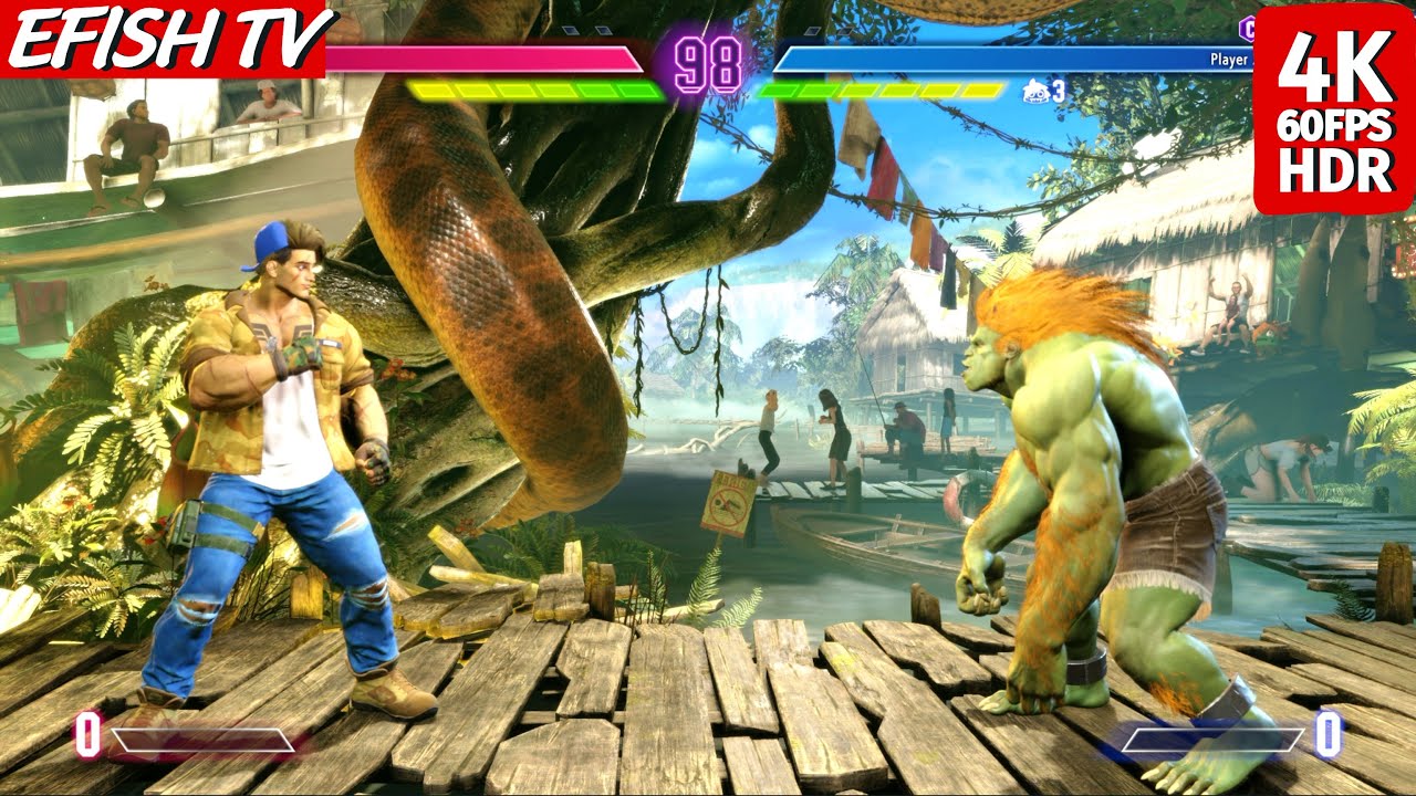 Luke Vs Blanka Lv 8 Cpu And Classic Control Street Fighter 6 Ps5 4k