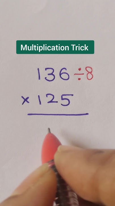 Multiplication Trick by "125"👈💥💯🧠#shorts#maths#shortsfeed#ytshorts#mathstricks#multiplication# ...