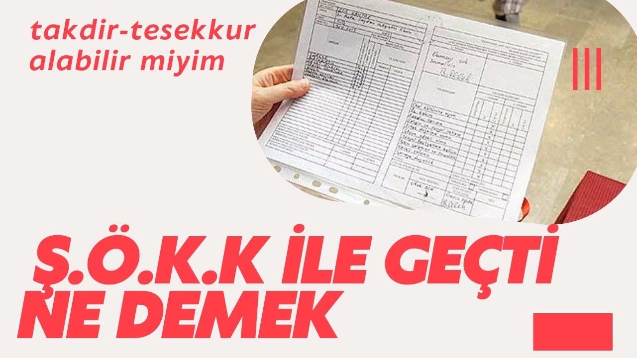 Ş.Ö.K.K kararı ile geçti- Şokk kararı kaldı ne demek kalanlar takdir ...