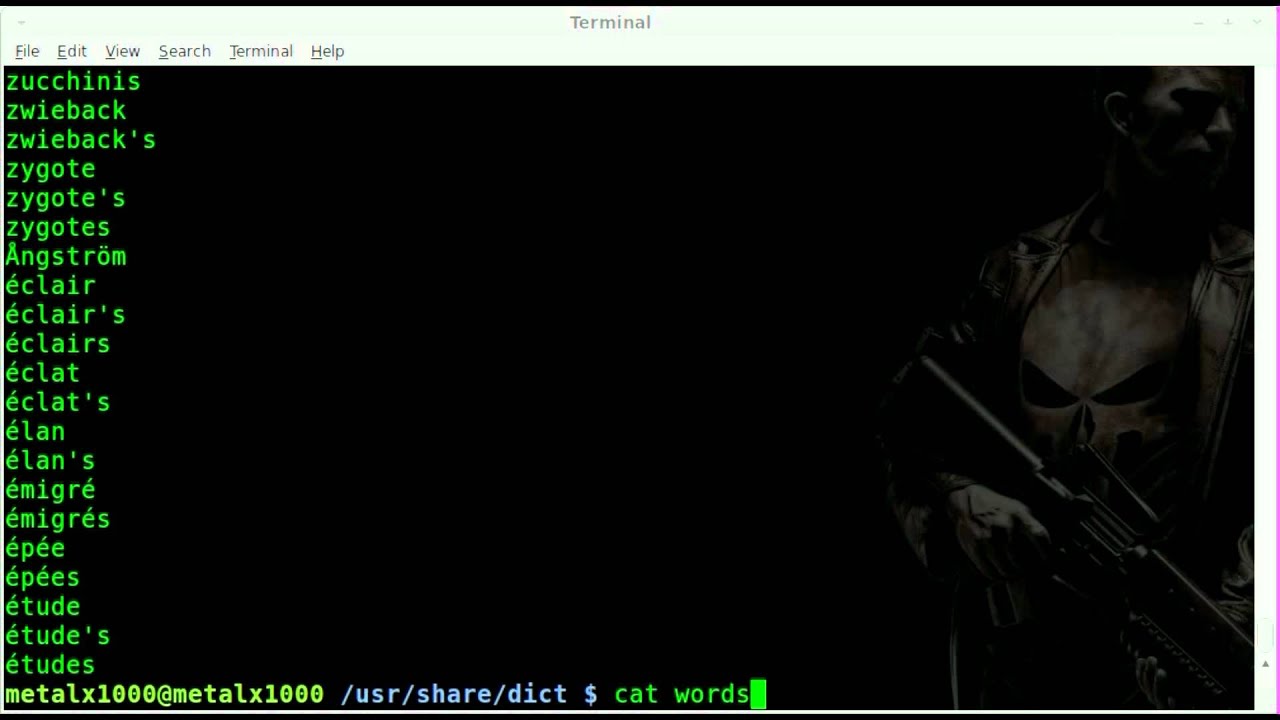 Quick Tip - Word List - Linux - YouTube