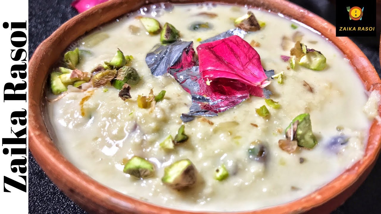 Shahi Rabri Recipe|Eid Special Recipe|Quick Dessert Recipe|Zaika Rasoi ...