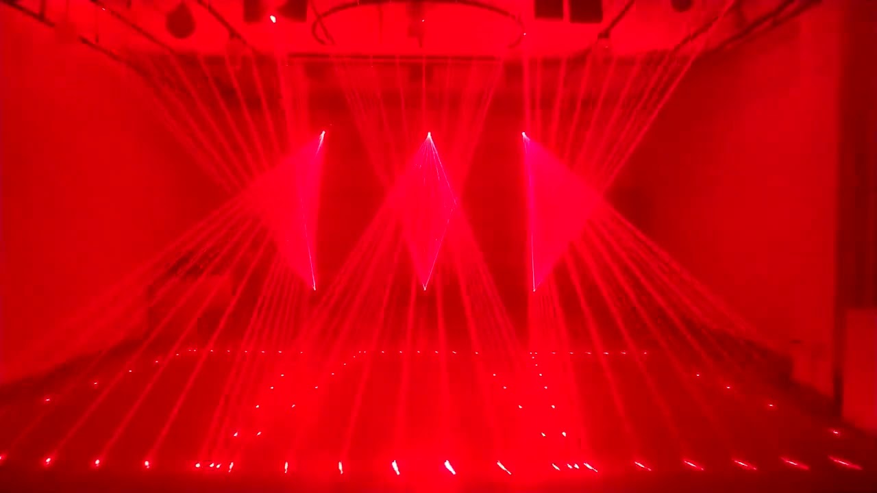 6W RGB full color laser light effect - YouTube