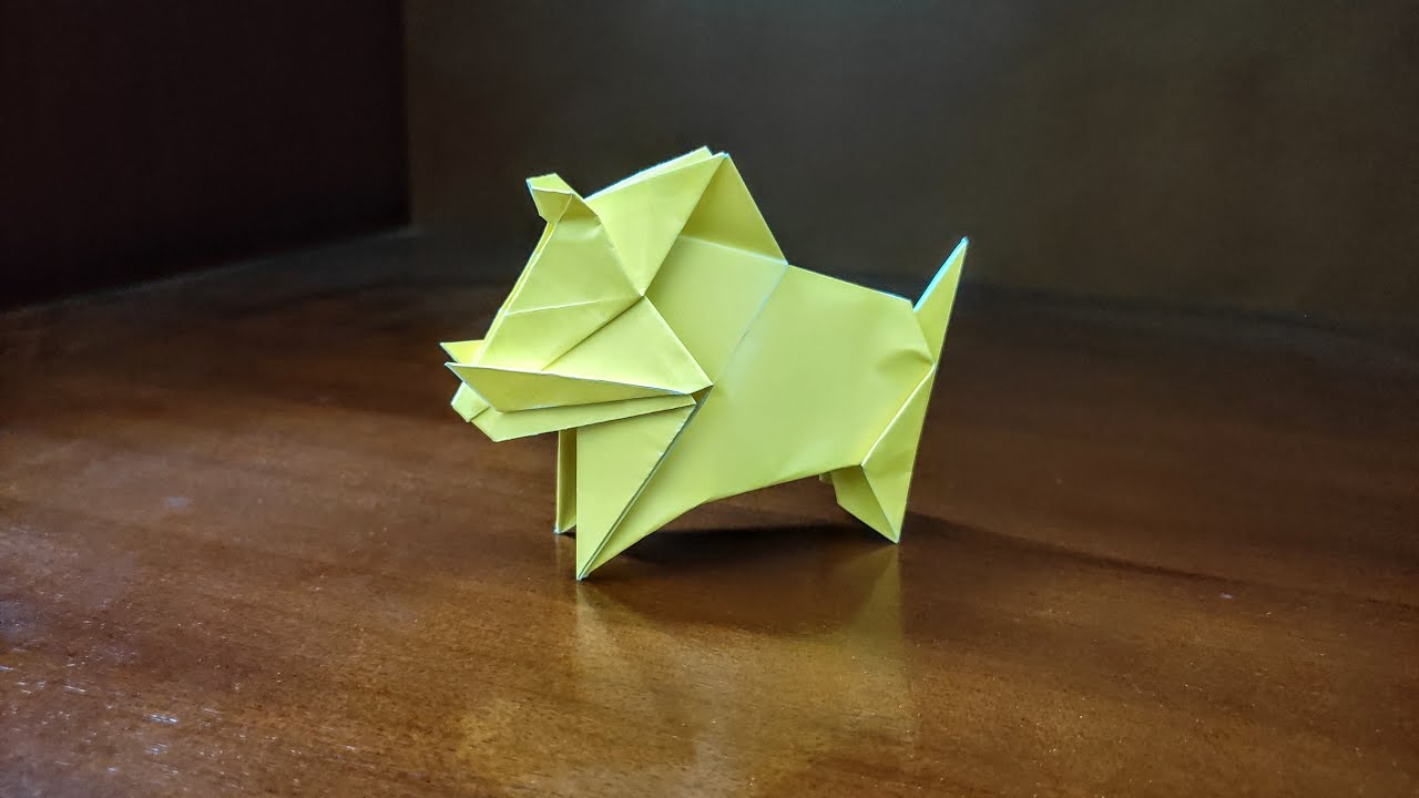 Origami Wild Boar Easy | How To Make An Origami Wild Boar Easy - YouTube