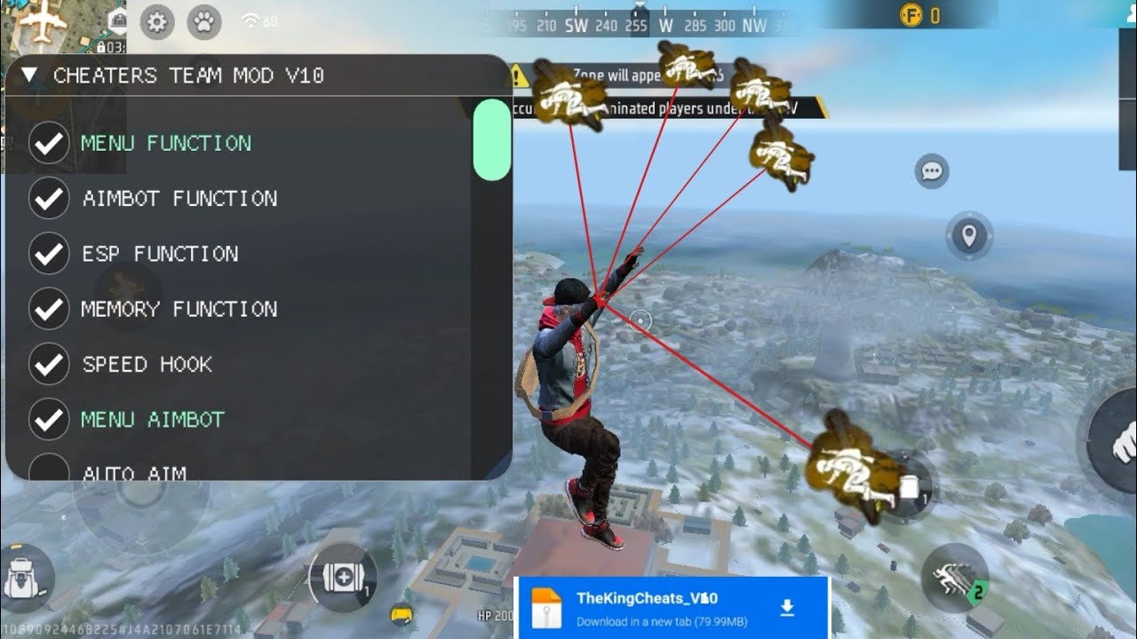 CHEATERS TEAM MOD 🔥V11|OB47 FFHACK | FREE FIRE MOD😈 MENU |KINGCHEATS ...