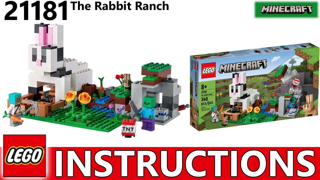 How to Build 21181 The Rabbit Ranch 2022 | MINECRAFT | LEGO ...