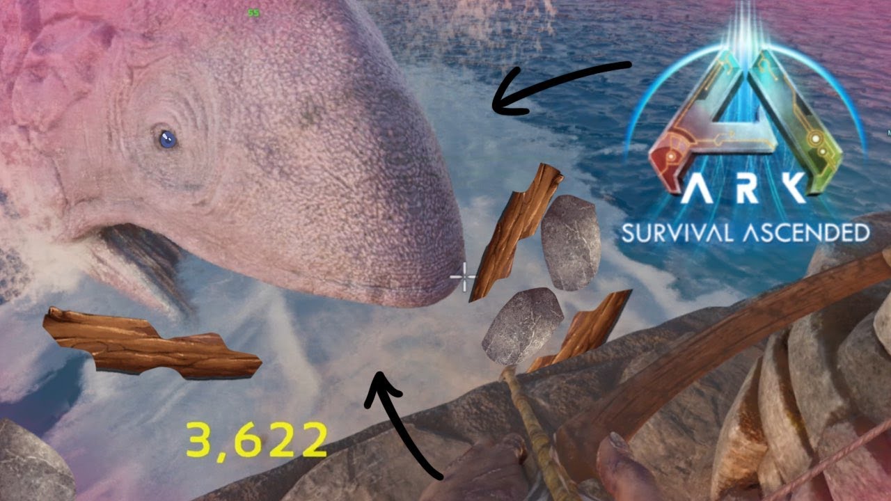 MONSTER whale's are hunting us!!! Ark survival ascended #thecenter # ...